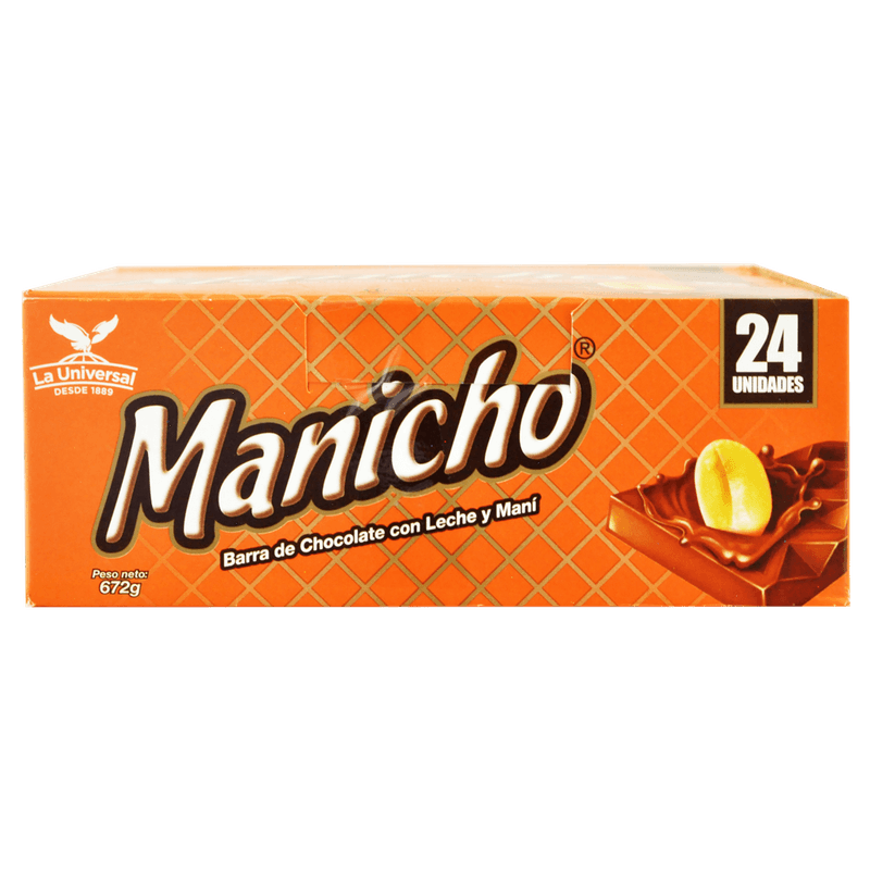 Manicho Chocolate 28 g Caja 24 Unidades - Farmacias Medicity
