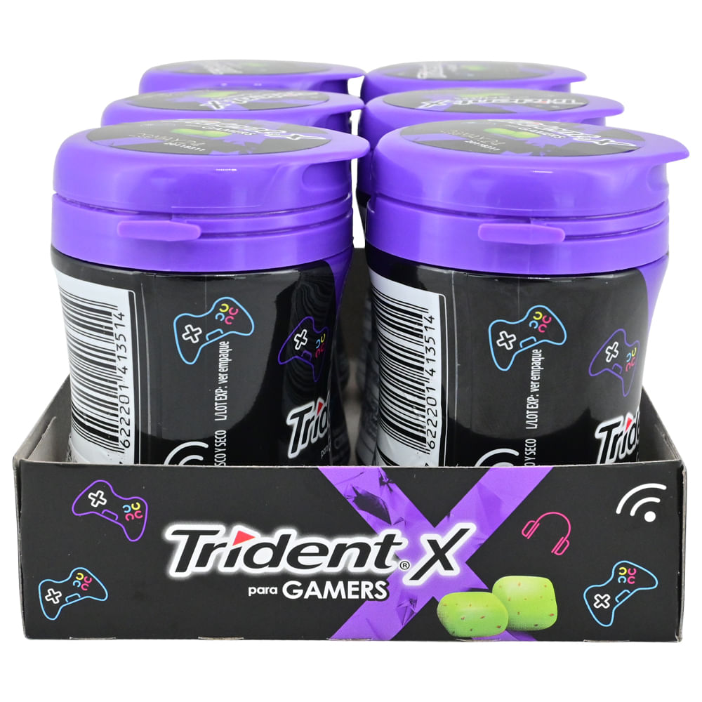 Trident X Chicles Gamers 37.8g Caja 6 Unidades - Farmacias Medicity