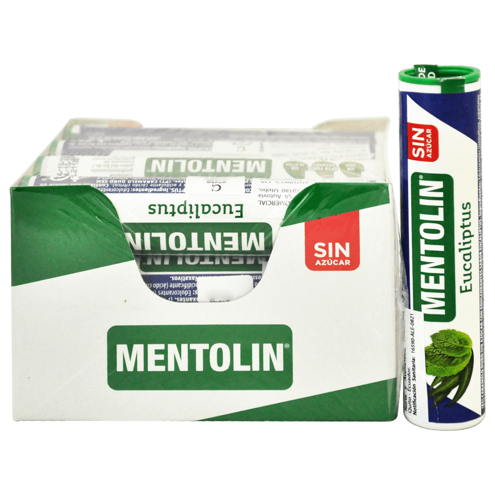 Mentolin Caramelos Eucaliptus 20 g Caja 12 Unidades - Farmacias Medicity