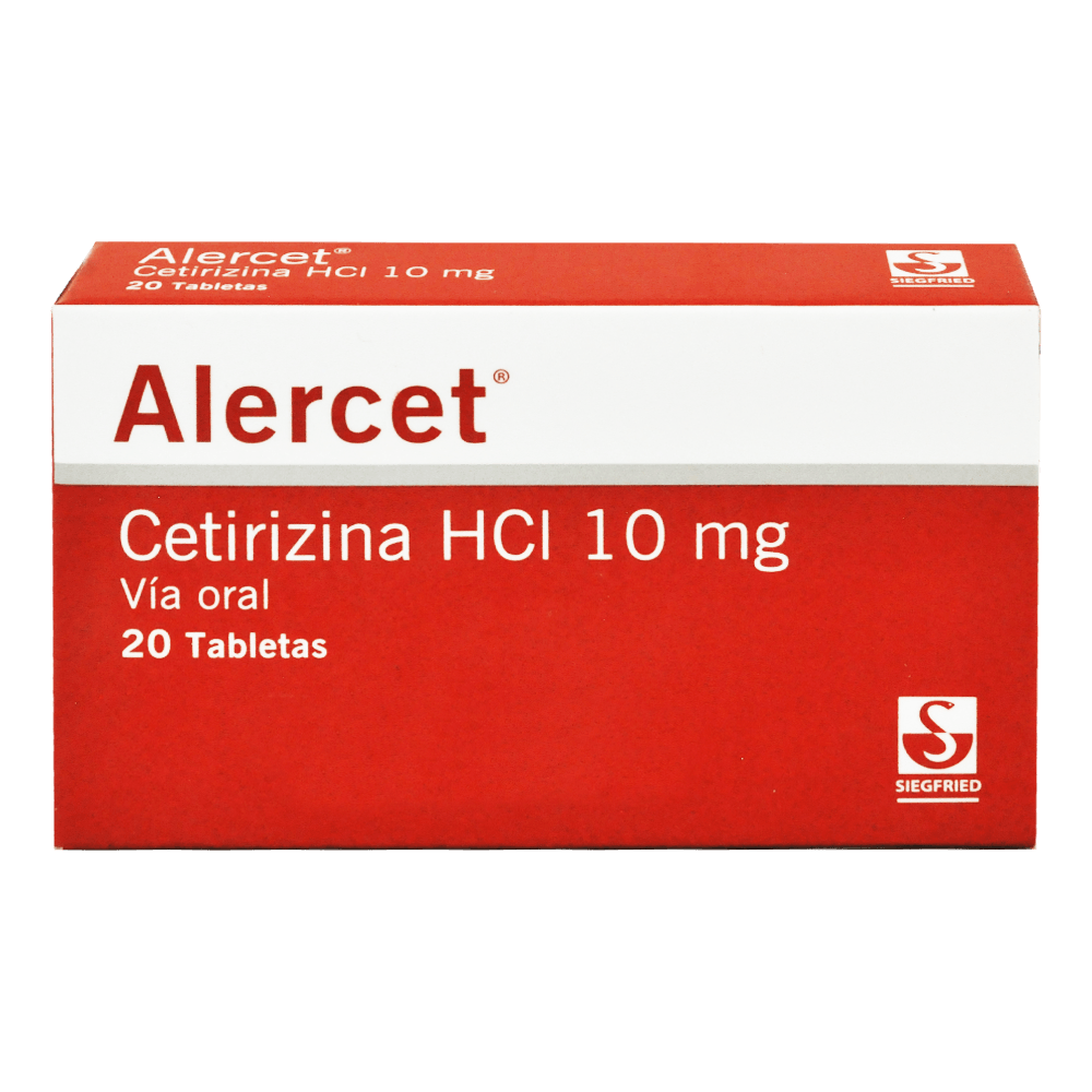 Alercet Tabletas 10 mg Caja con 20 Unidades - Farmacias Medicity