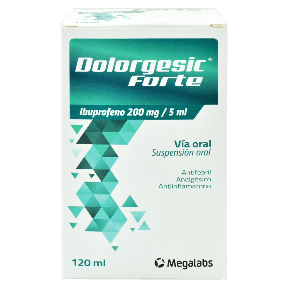 Dolorgesic Forte Suspensión 200 mg/5ml 120 ml - Farmacias Medicity