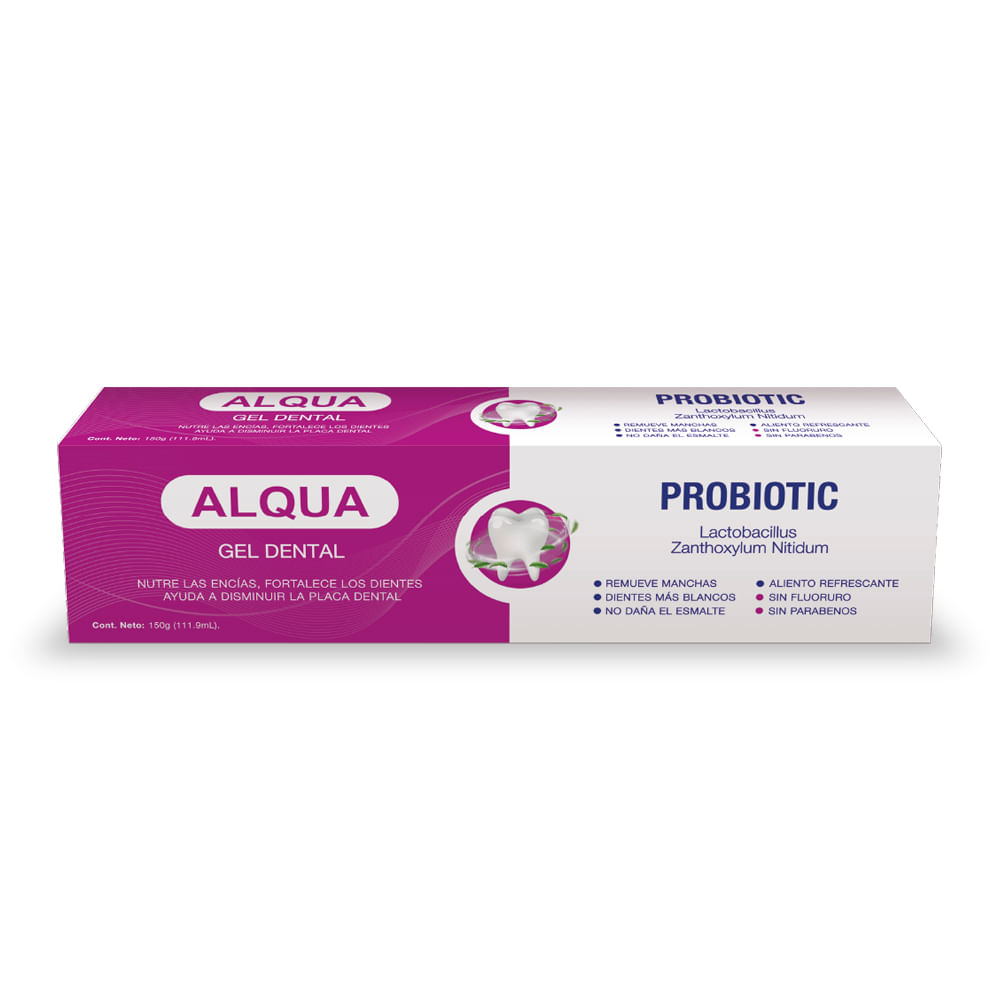 Alqua Gel Dental Probióticos 150 g - Farmacias Medicity