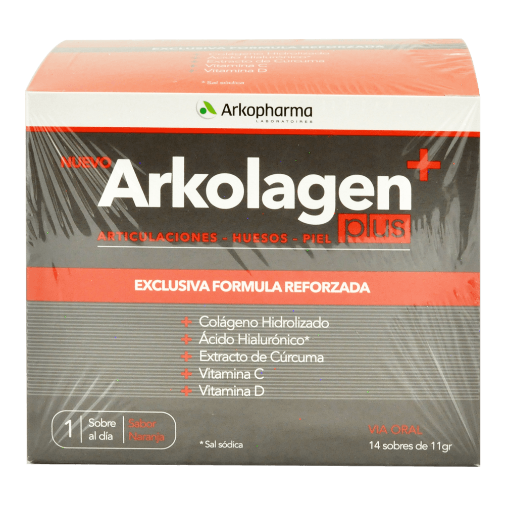 Arkolagen Plus Polvo Sachet 11 g Caja Con 14 Unidades - Farmacias Medicity