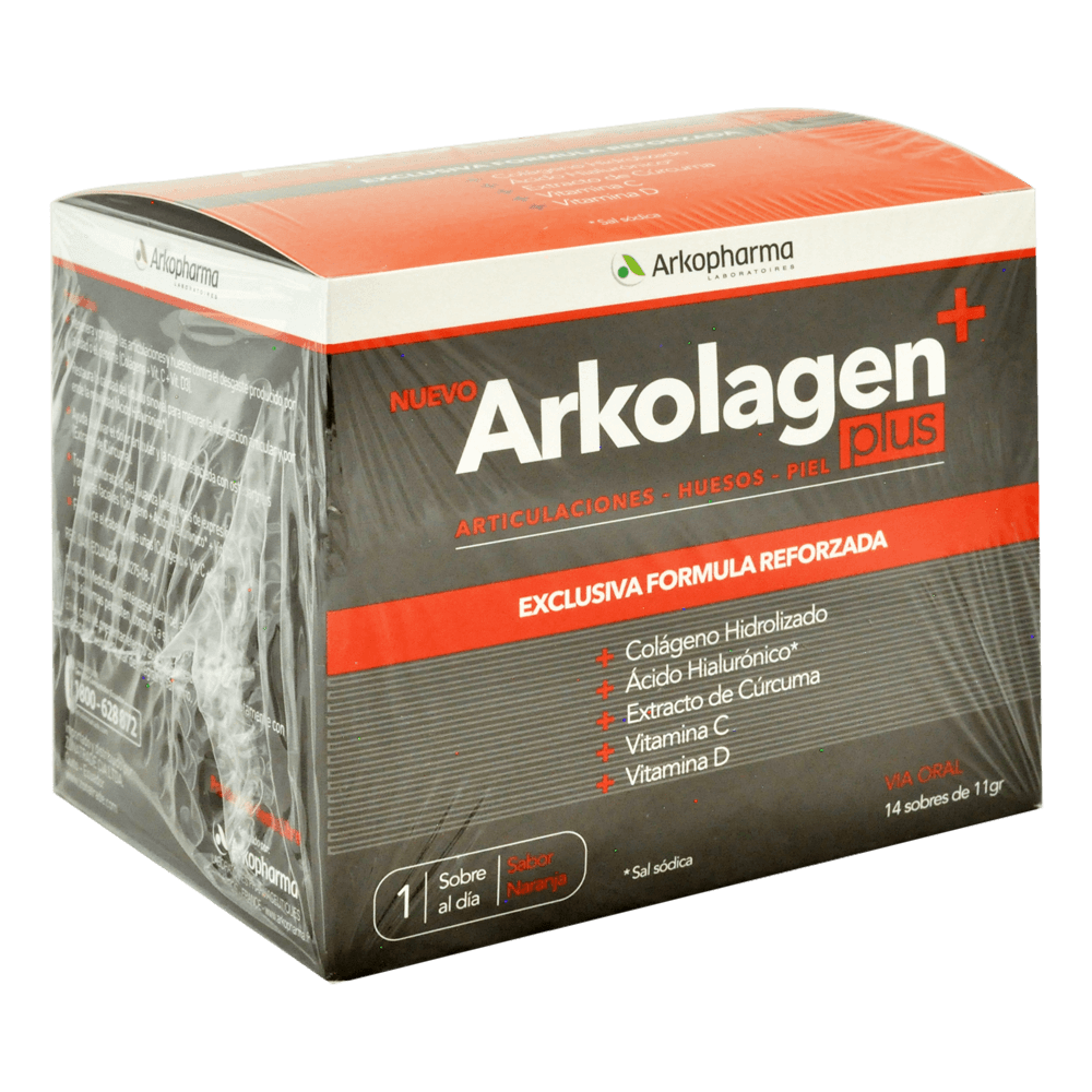 Arkolagen Plus Polvo Sachet 11 g Caja Con 14 Unidades - Farmacias Medicity