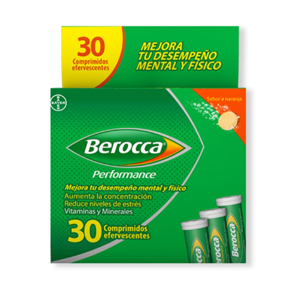 Berocca Performance Caja con 30 Comprimidos Efervescentes - Farmacias ...