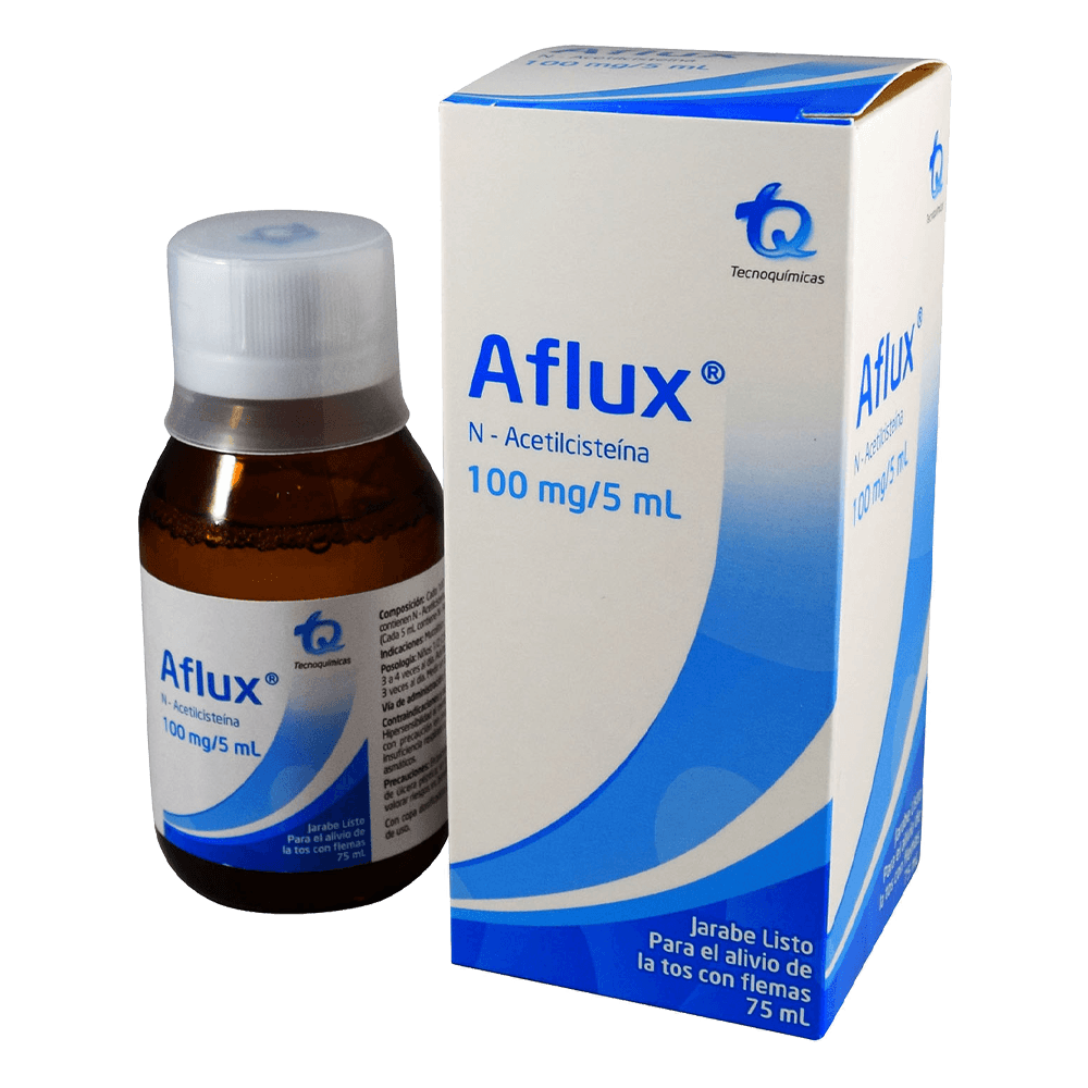 Aflux Jarabe 100 mg / 5 mL Frasco Con 75 mL - Farmacias Medicity
