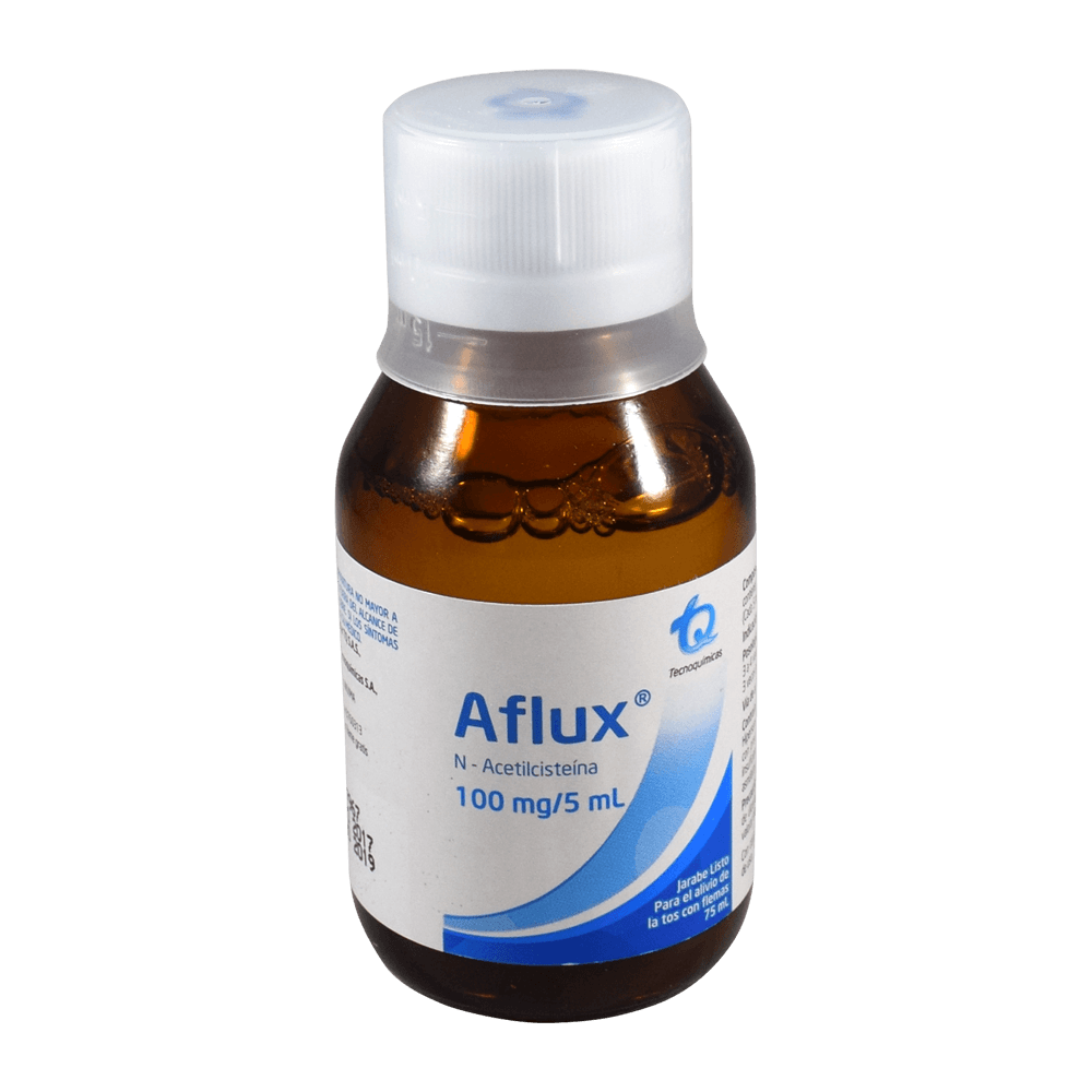 Aflux Jarabe 100 mg / 5 mL Frasco Con 75 mL - Farmacias Medicity