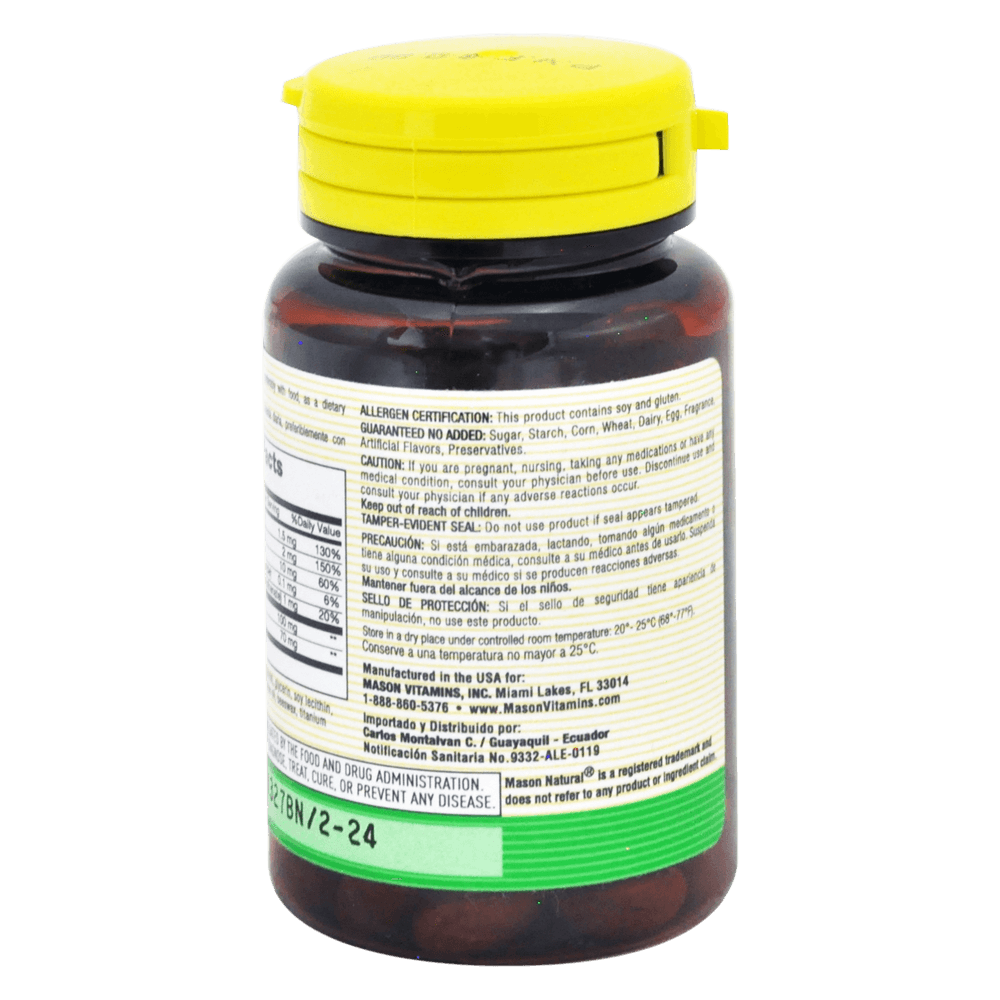 Mason B Complex Cápsula Blanda Frasco 100 Unidades - Farmacias Medicity