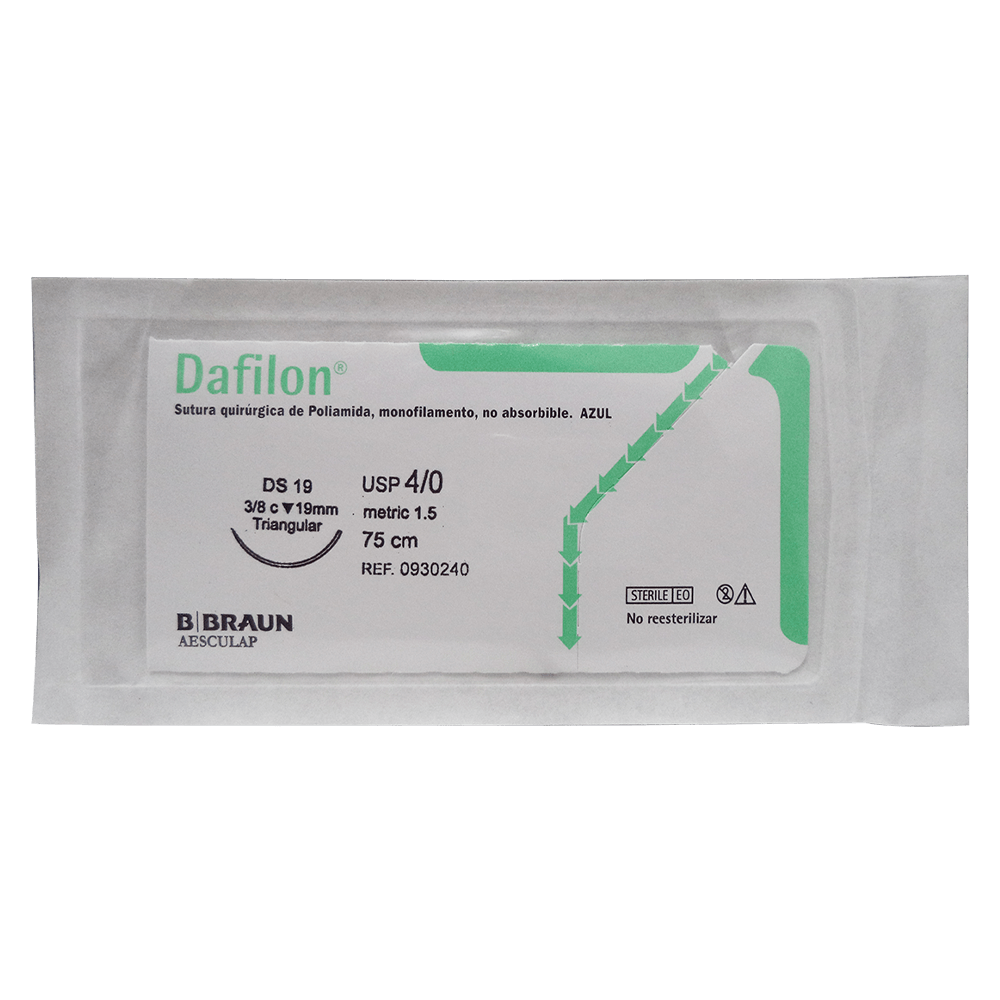 Braun Dafilon #4-0 75cm Ds-19 Aguja 3/8c - Farmacias Medicity