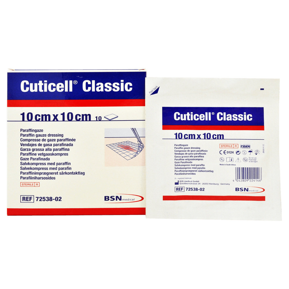 Cuticell Classic Gasas Parafina 10x10cm 10 Unidades - Farmacias Medicity
