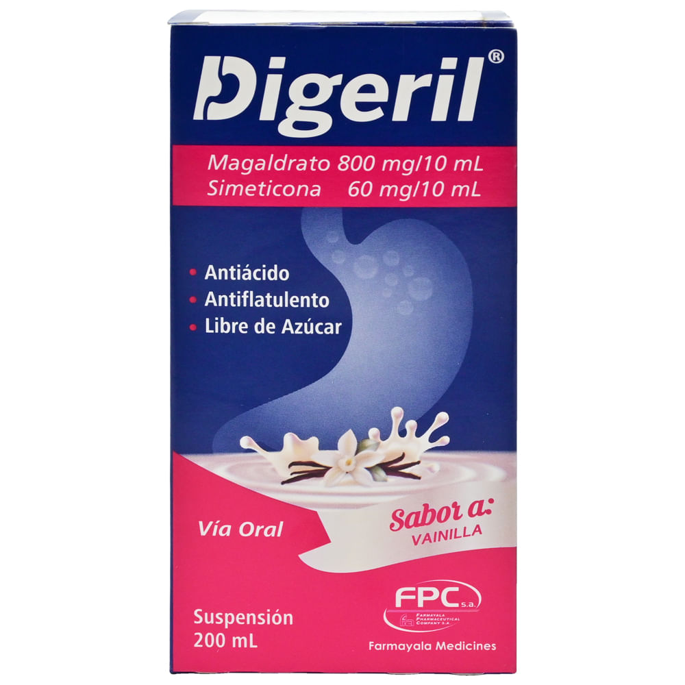 Digeril Suspensión 800/60 mg/10ml Vainilla Frasco 300 ml - Farmacias ...