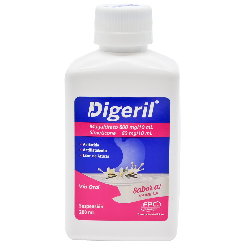 Digeril Suspensión 800/60 mg/10ml Vainilla Frasco 300 ml - Farmacias ...
