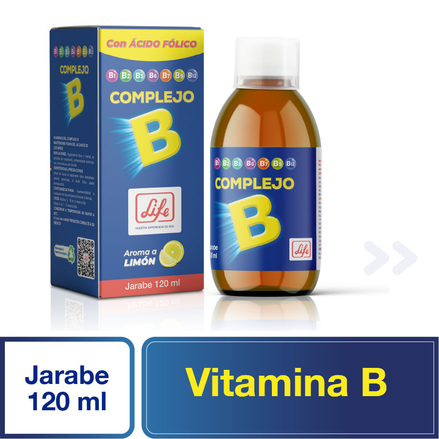 Complejo B Life Jarabe Frasco Con 120 mL - Farmacias Medicity