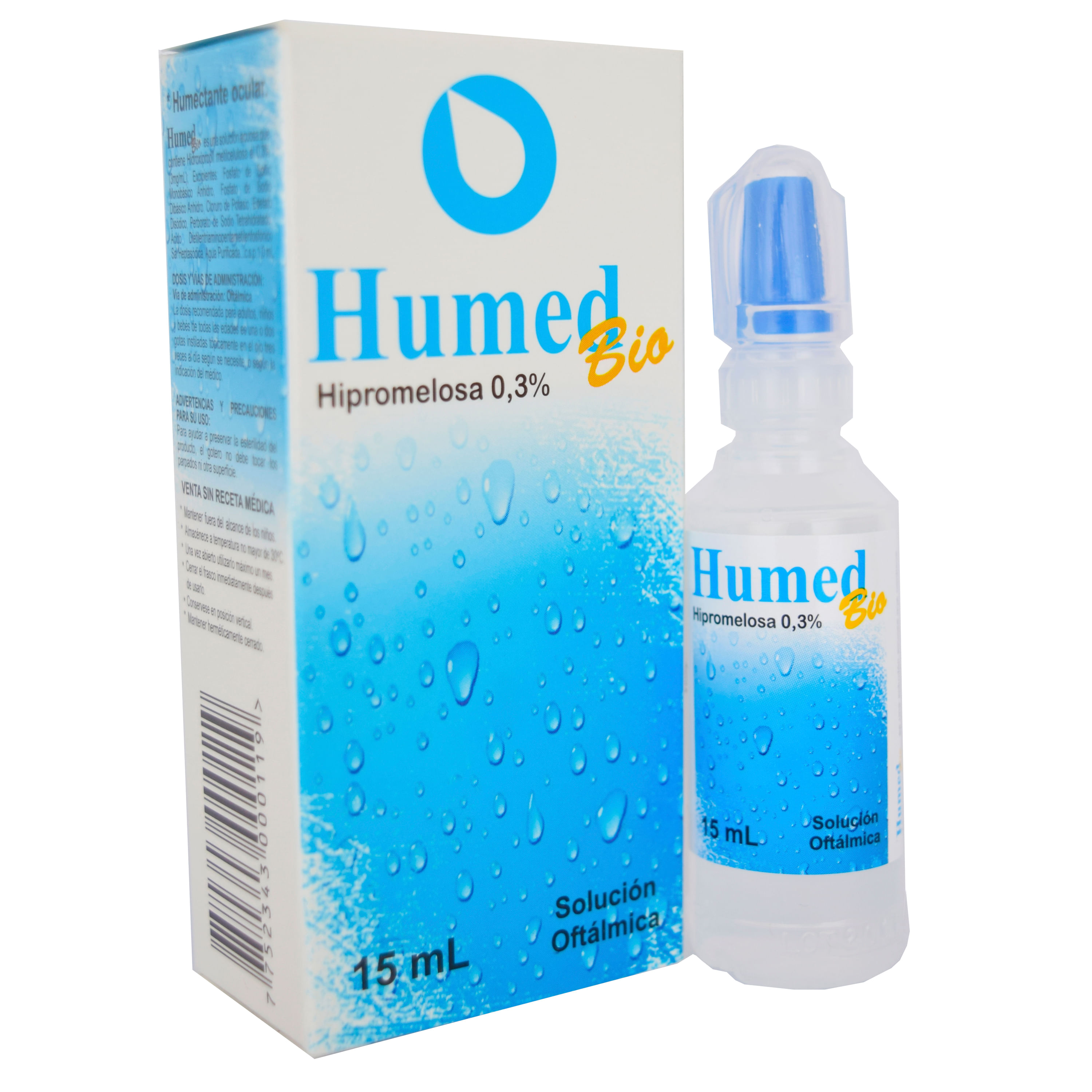 Humed Bio Solución Oftálmica 0.3% Frasco 15 ml - Farmacias Medicity
