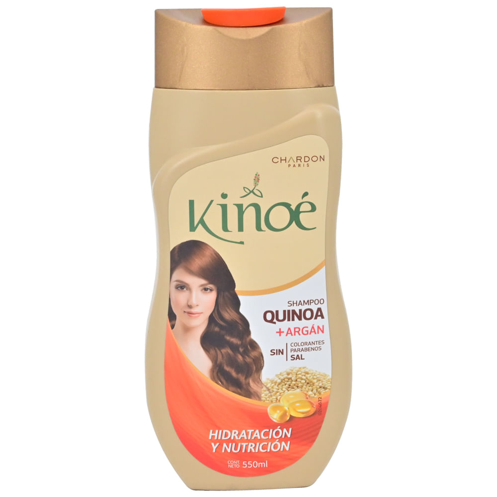 Kinoe Shampoo Quinoa+Argan Hidratación 550 ml - Farmacias Medicity Kinoe Shampoo Quinoa+Argan Hidratación 550 ml - Farmacias Medicity