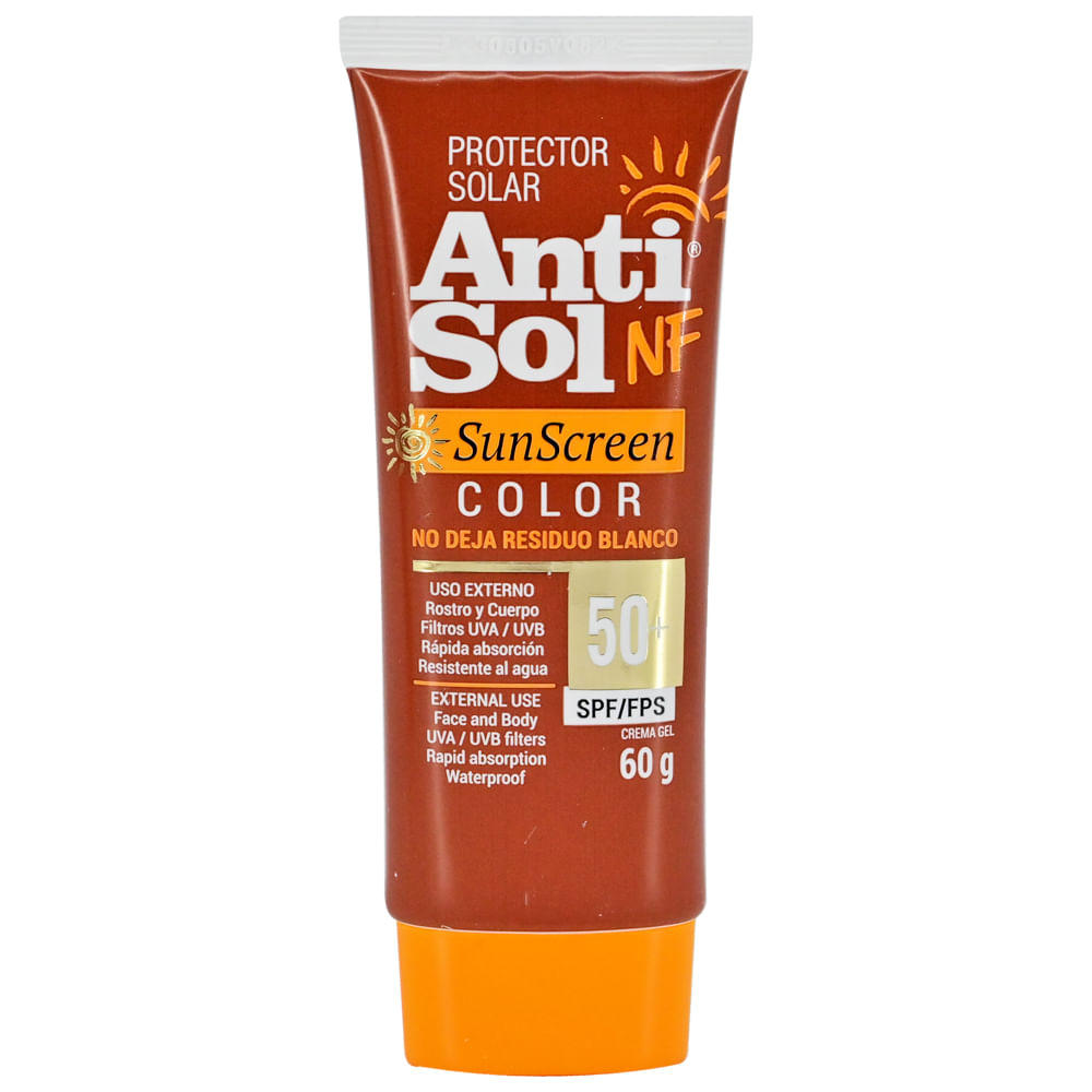 Sunscreen Protector Solar Anti-Sol Con Color Fps50+ 60 g - Farmacias ...