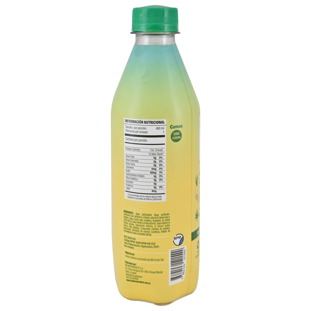 Canna Bebida Con Gas Pacific Citrus 400 ml - Farmacias Medicity