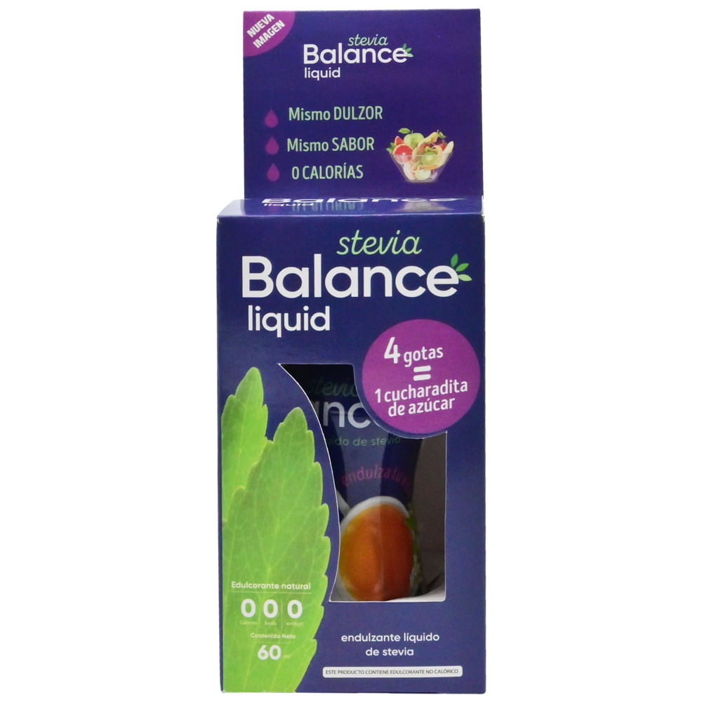 Stevia Balance Liquid 60 ml - Farmacias Medicity