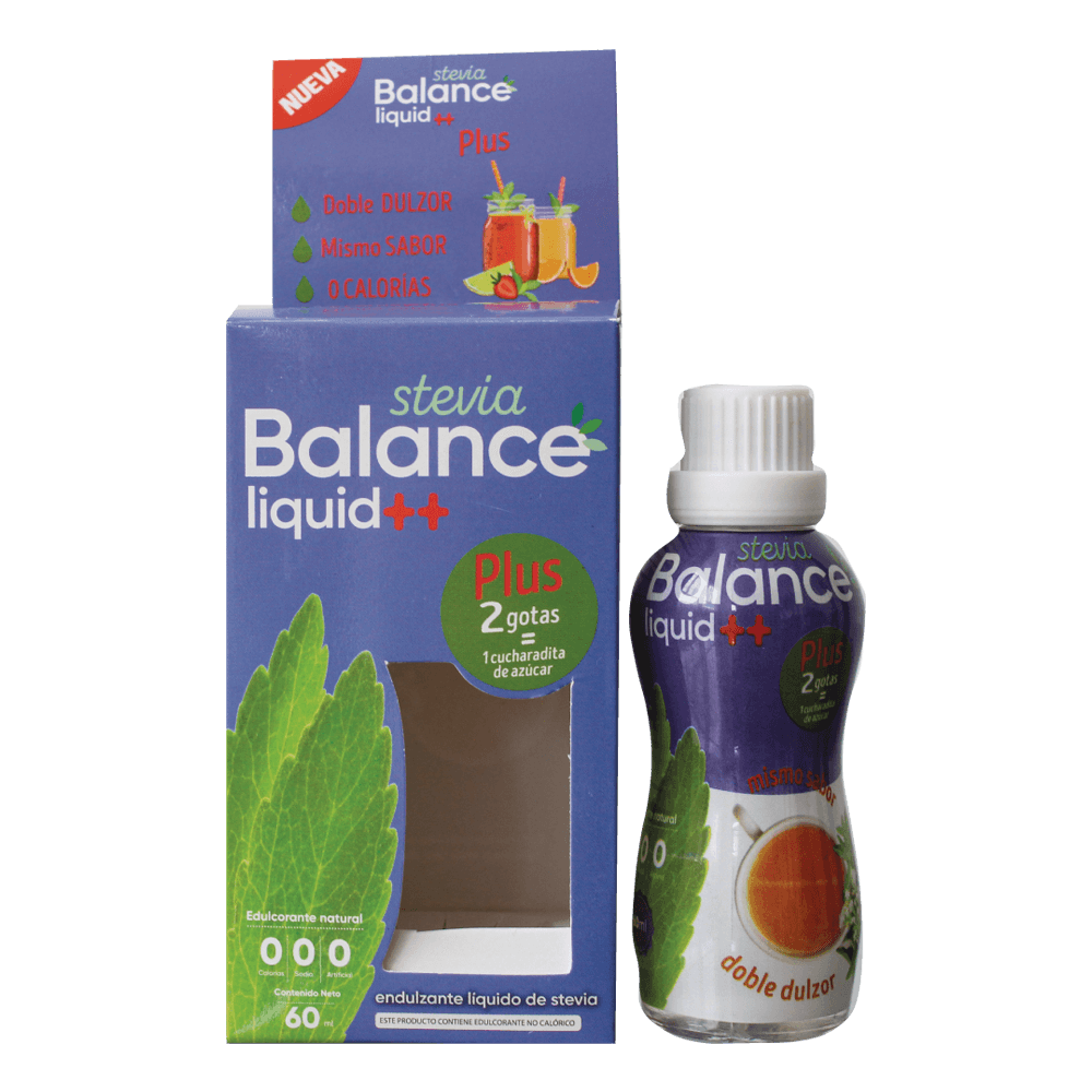Stevia Balance Liquid++ Plus 60 ml - Farmacias Medicity