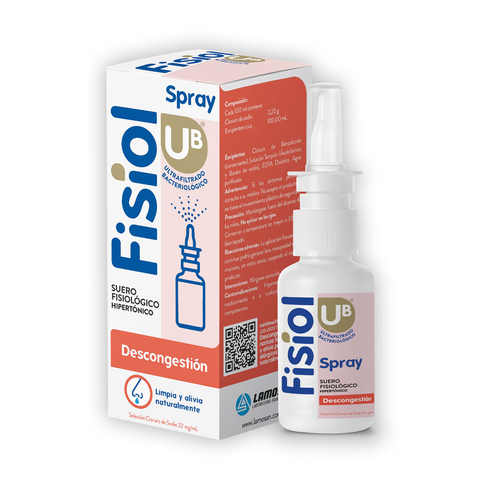 Fisiol Ub Solución Tópica Hipertónica Spray 100 ml - Farmacias Medicity