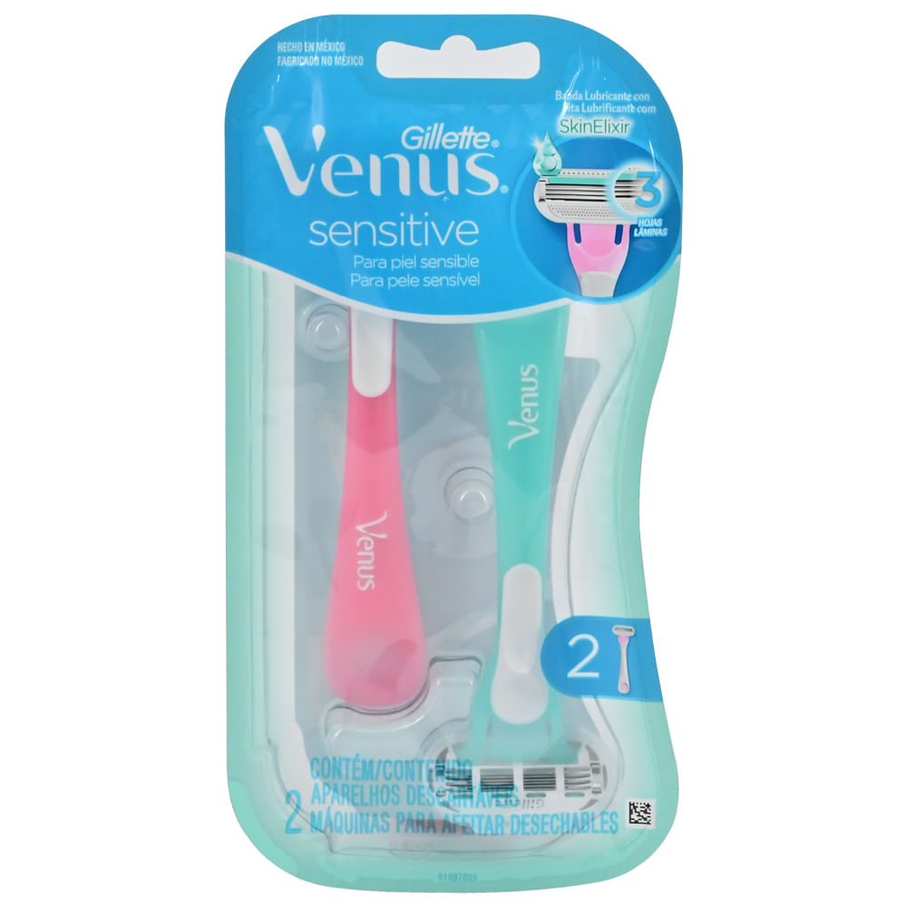 Gillette Afeitadora Venus Sensitive 2 Unidades - Farmacias Medicity