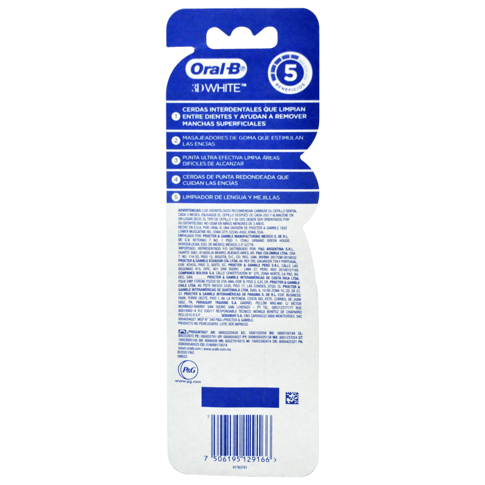 Oral B Cepillo Dental Advanced Radiant Medio 2 Unidades - Farmacias ...
