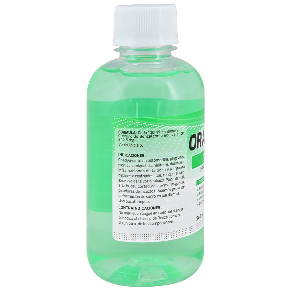 Oralsept Solucion Bucal Antiseptica Zero Frasco 240 ml - Farmacias Medicity