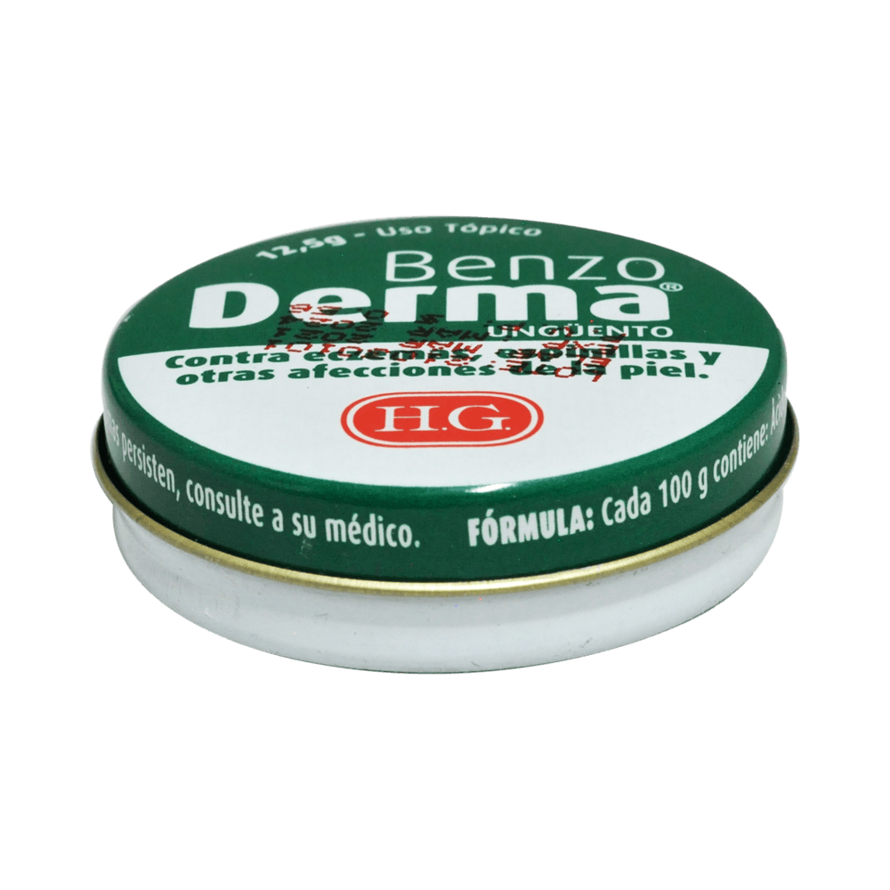 Benzo Derma Ungüento 12.5 g Caja 24 Unidades - Farmacias Medicity