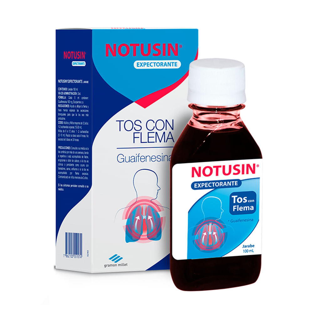 Notusin Expectorante Jarabe Frasco 100 ml - Farmacias Medicity