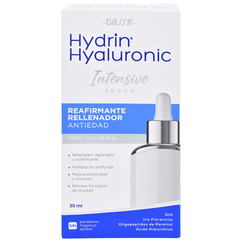 Hydrin Hyaluronic Serum Reafirmante Rellenador 30 ml - Farmacias Medicity