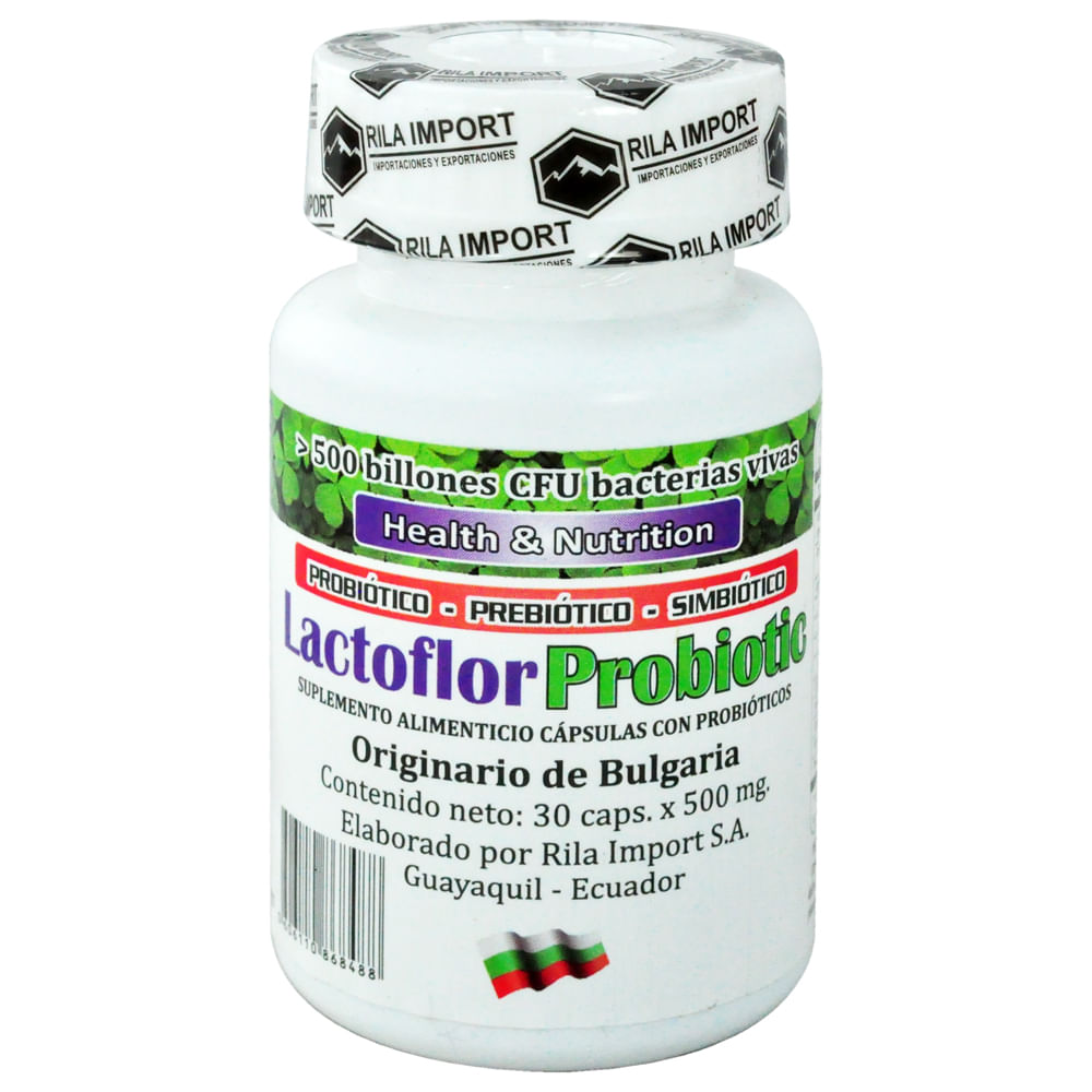 Lactoflor Probióticos 500 mg Frasco 30 Unidades - Farmacias Medicity