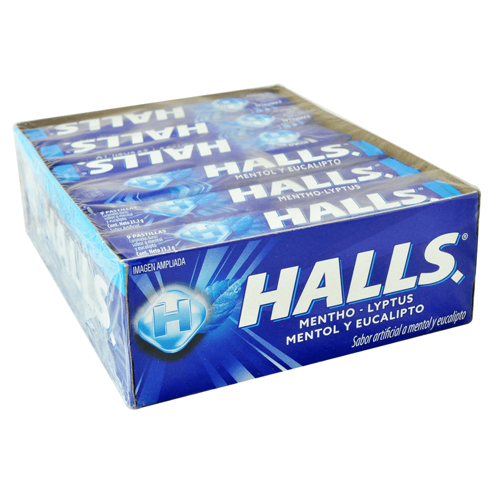 Halls Caramelos Mentho Lyptus 12 Unidades - Farmacias Medicity