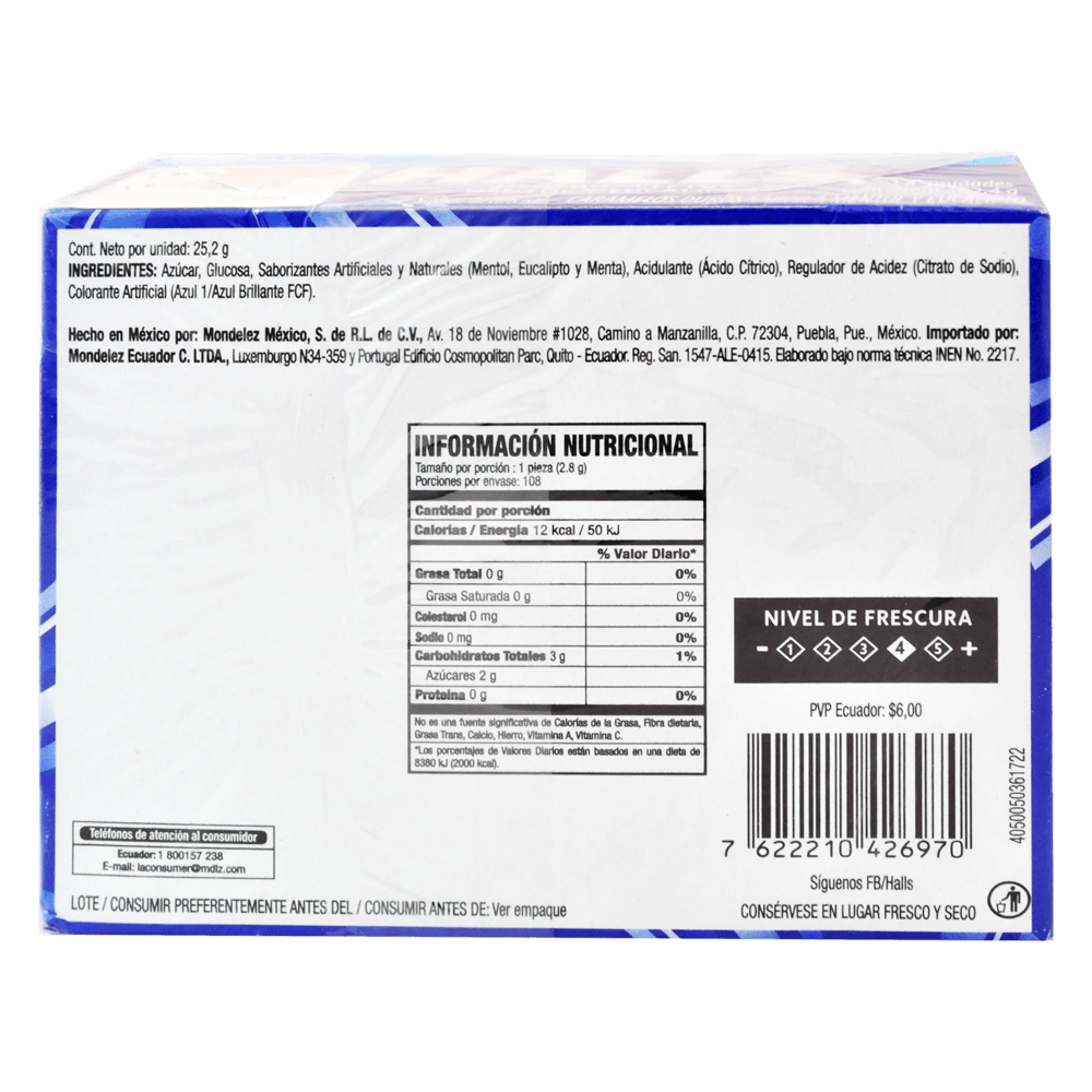 Halls Caramelos Mentho Lyptus 12 Unidades - Farmacias Medicity