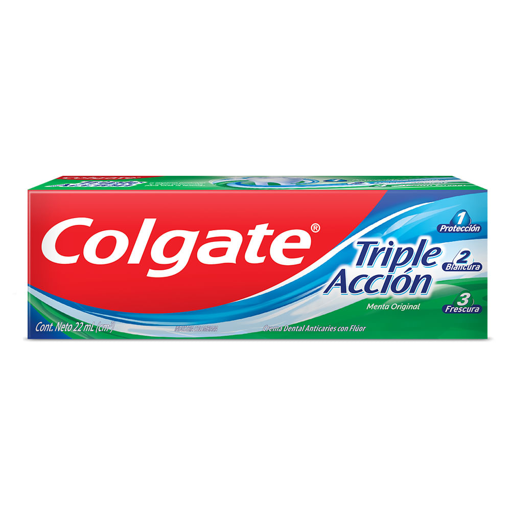 Colgate Pasta Dental Triple Acción 22 ml - Farmacias Medicity