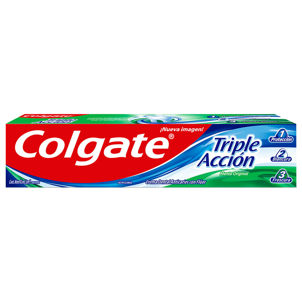 Colgate Pasta Dental Triple Acción 60 ml - Farmacias Medicity