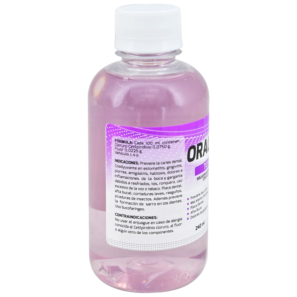 Oralsept Solución Bucal Total Frasco 240 ml - Farmacias Medicity