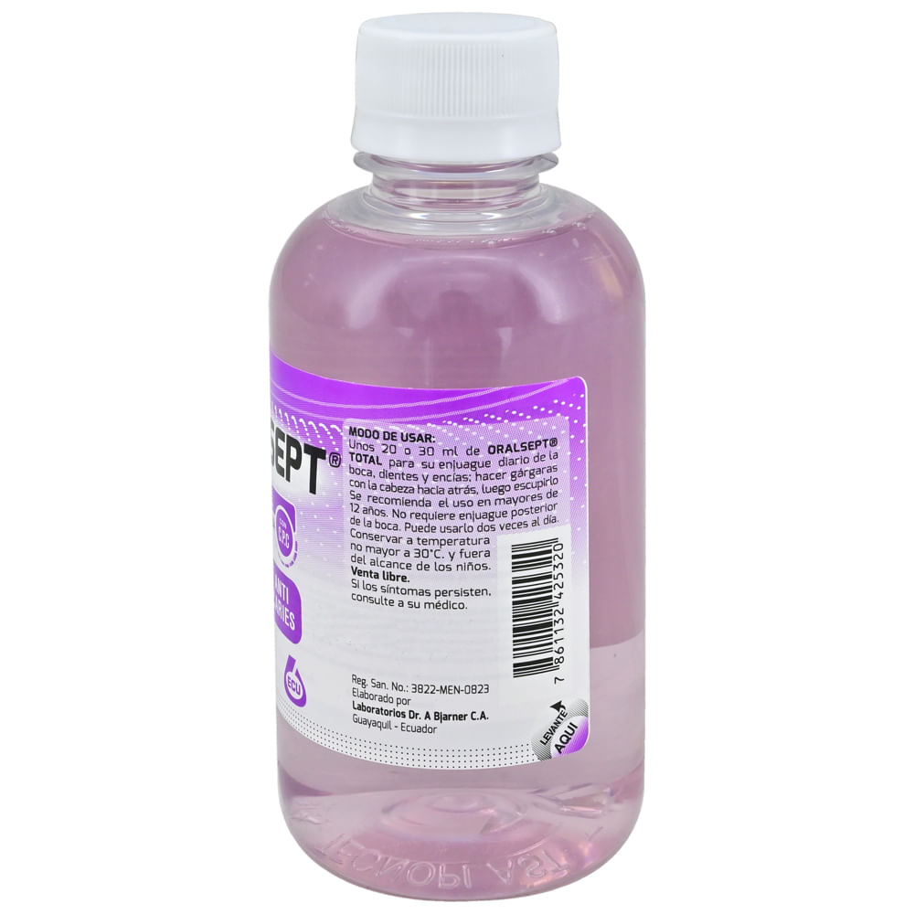 Oralsept Solución Bucal Total Frasco 240 ml - Farmacias Medicity