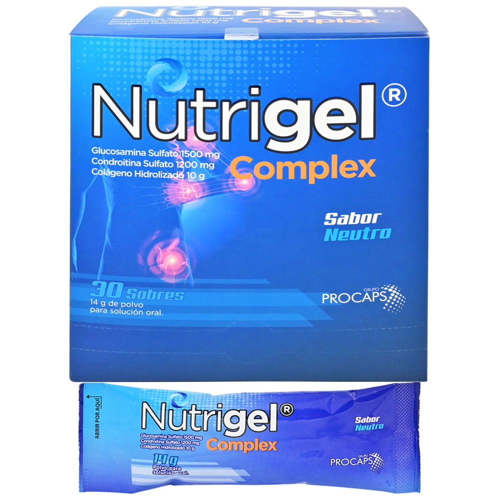 Nutrigel Complex Polvo Para Solución Sabor Neutro Caja 30 Unidades ...