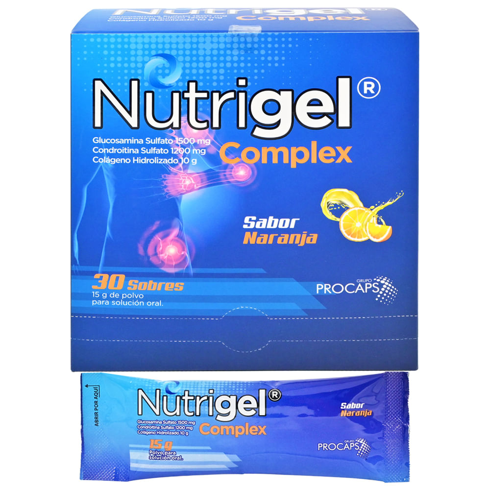 Nutrigel Complex Polvo Para Solución Oral Sabor Naranja Caja 30 ...
