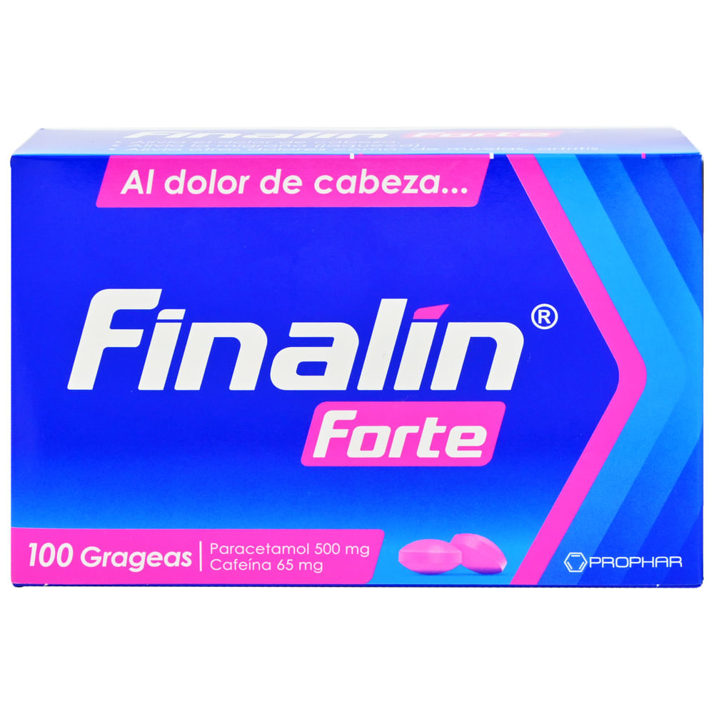 Finalin Forte Grageas 500/65 mg Caja con 100 Unidades - Farmacias Medicity