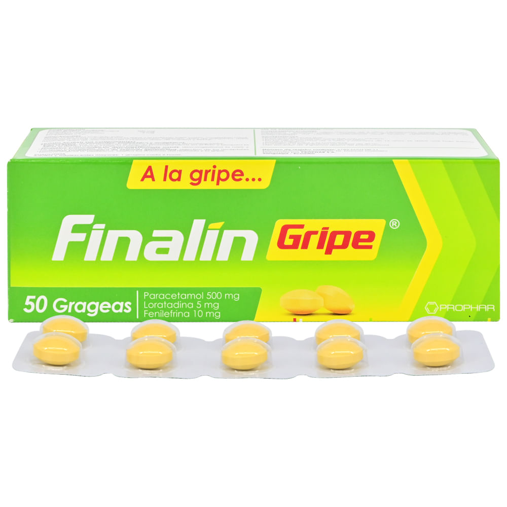 Finalin Gripe Grageas Caja con 50 Unidades - Farmacias Medicity