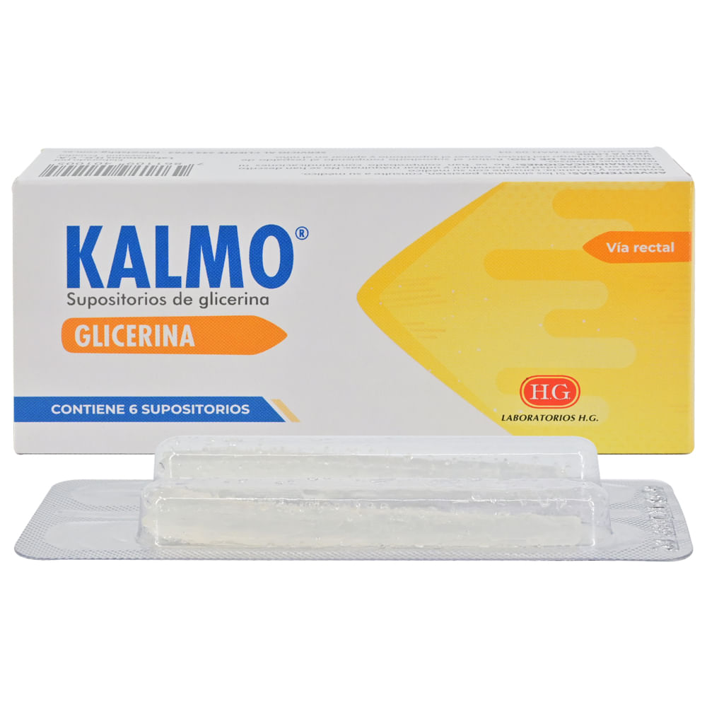 Kalmo Niños Supositorio Rectal Glicerina Caja 6 Unidades - Farmacias ...