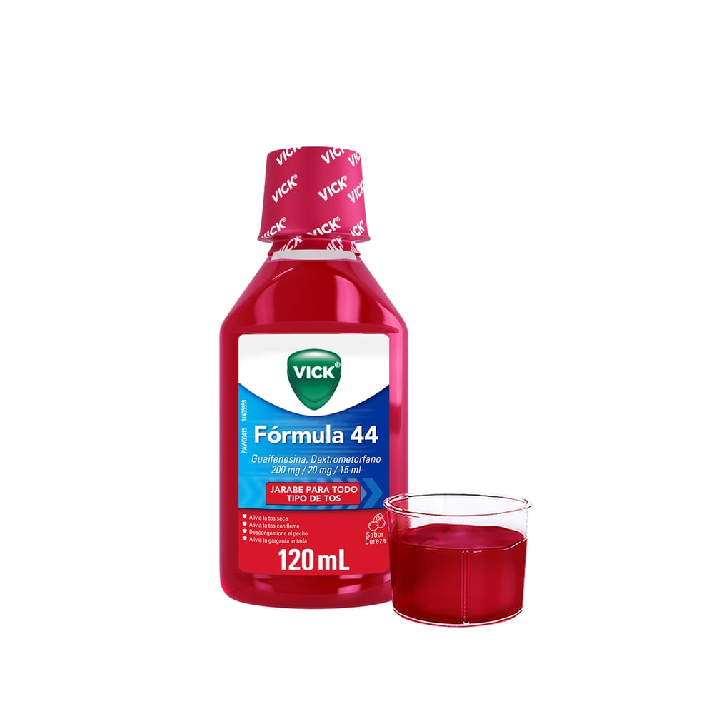 Vick Fórmula 44 Jarabe Para Todo Tipo De Tos 120 ml - Farmacias Medicity