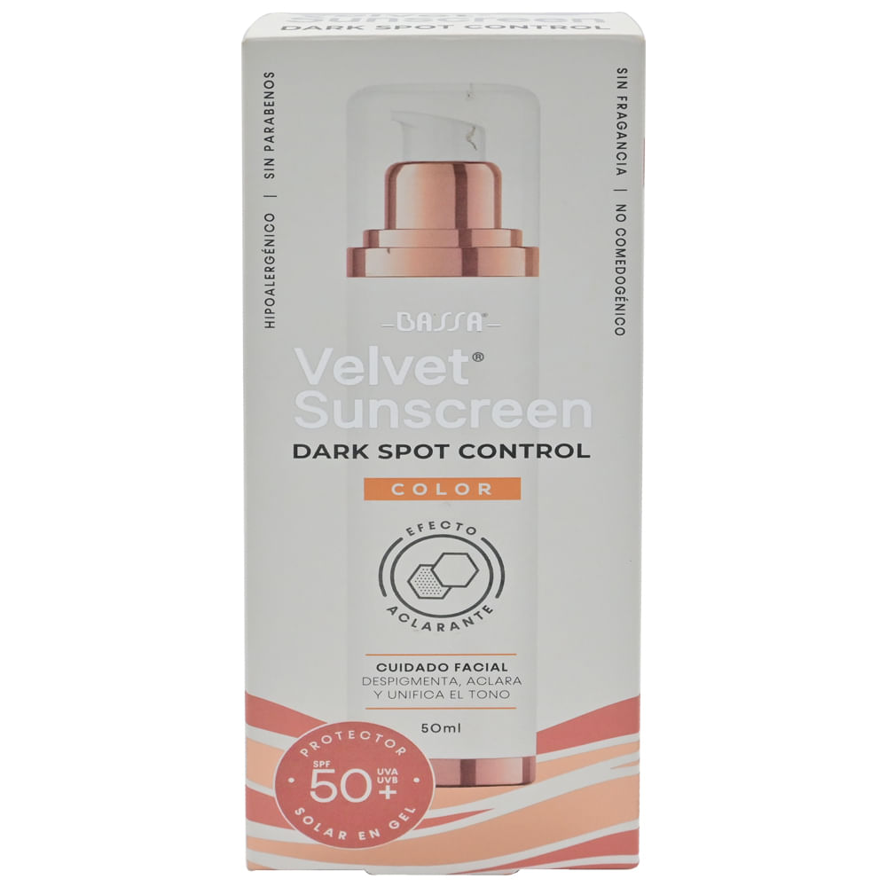 Velvet Protector Solar Dark Spot Color 50 ml - Farmacias Medicity