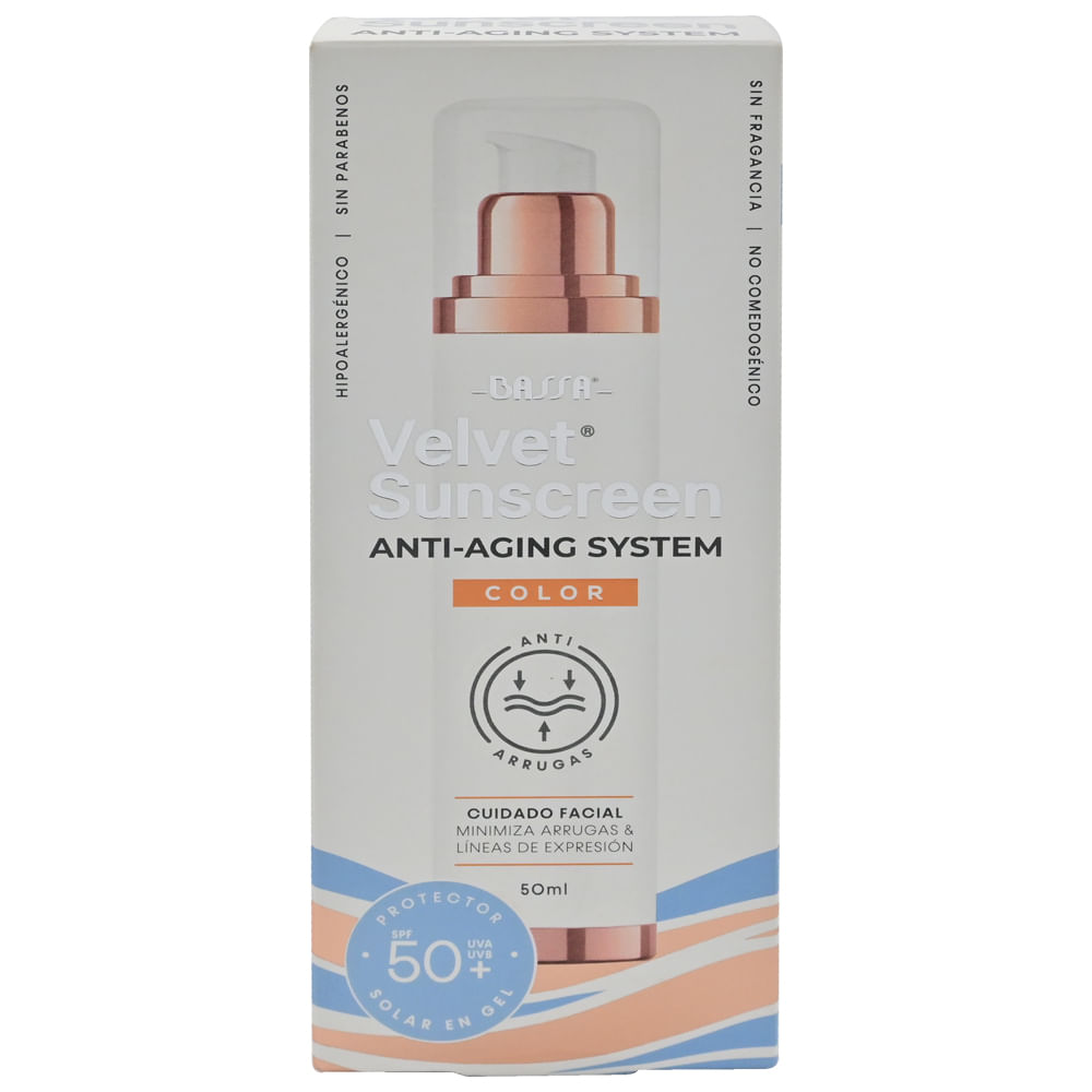 Velvet Protector Solar Anti-Aging Color 50 ml - Farmacias Medicity