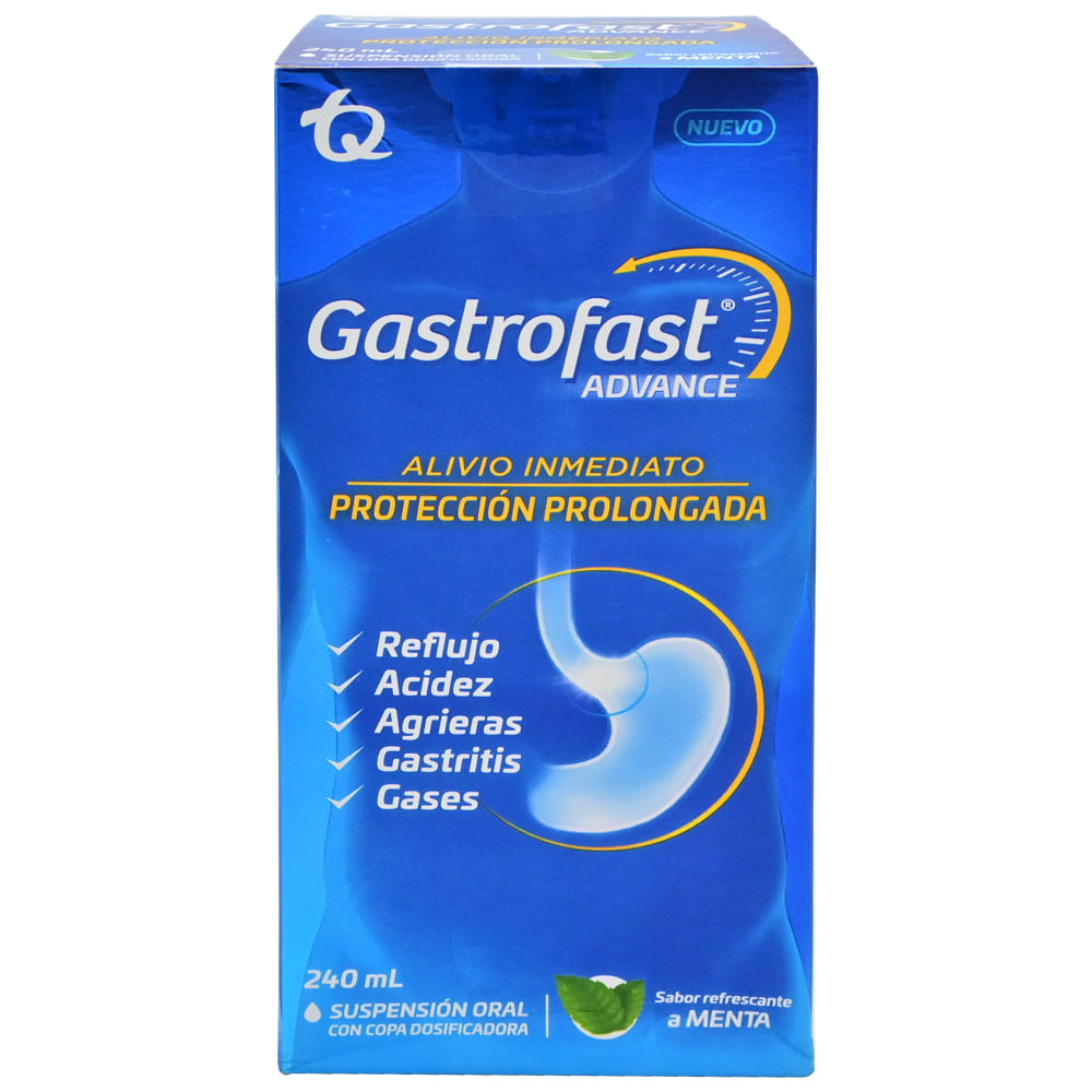 Gastrofast Advance Suspensión Oral Menta Frasco 240 ml - Farmacias Medicity