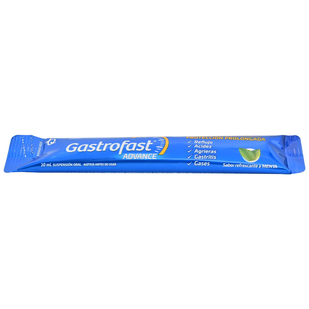 Gastrofast Advance Suspensión Oral Menta Sachet 10ml x 24 Unidades ...