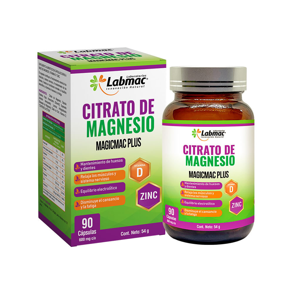 Labmac Magicmac Plus Cápsulas 600 mg Frasco 90 Unidades - Farmacias ...
