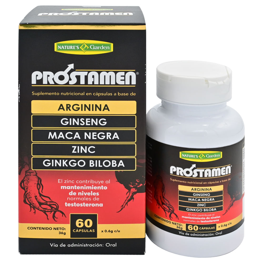 Prostamen Suplemento Cápsulas 60 Unidades - Farmacias Medicity