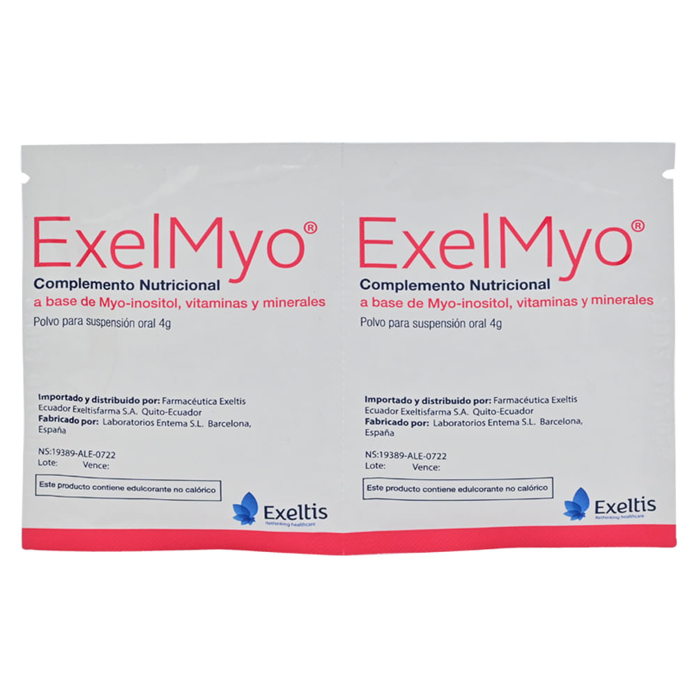 Exelmyo Complemento Nutricional Sobre 4 g 30 Unidades - Farmacias Medicity